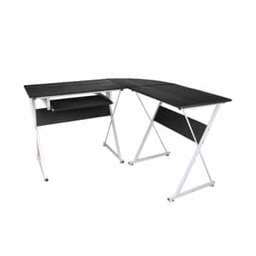 Single level L-shaped corner desk - Prismatic Technology