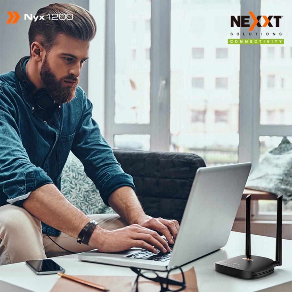 Nexxt Wireless Router (Nyx 1200-AC) - Prismatic Technology